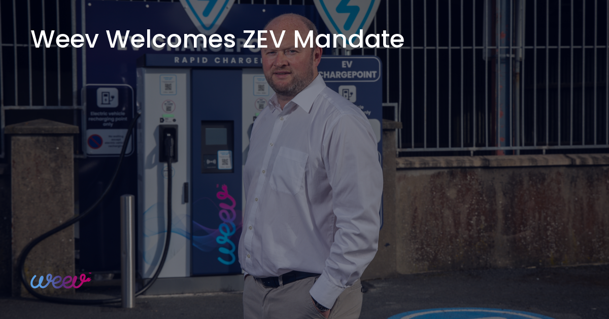 Weev Welcomes ZEV Mandate | Weev