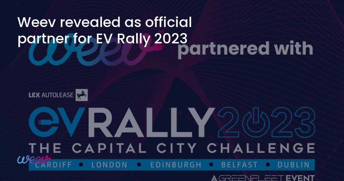 Weev revealed as official partner for EV Rally 2023 | Weev